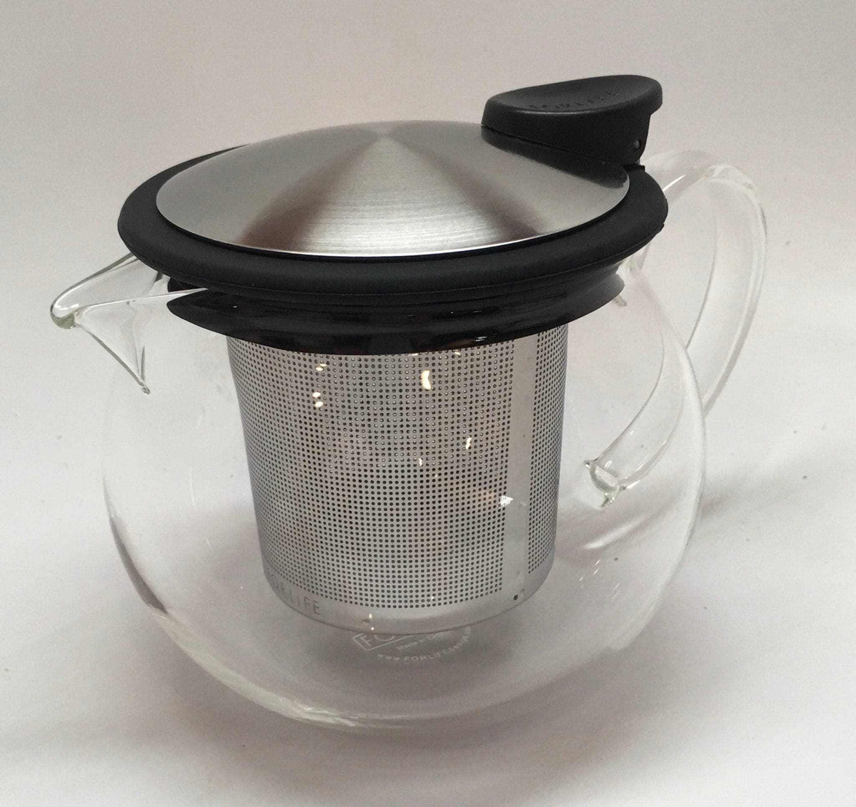 Tea Infuser - 15oz Glass Teapot with Infuser Basket | Drink Great Tea